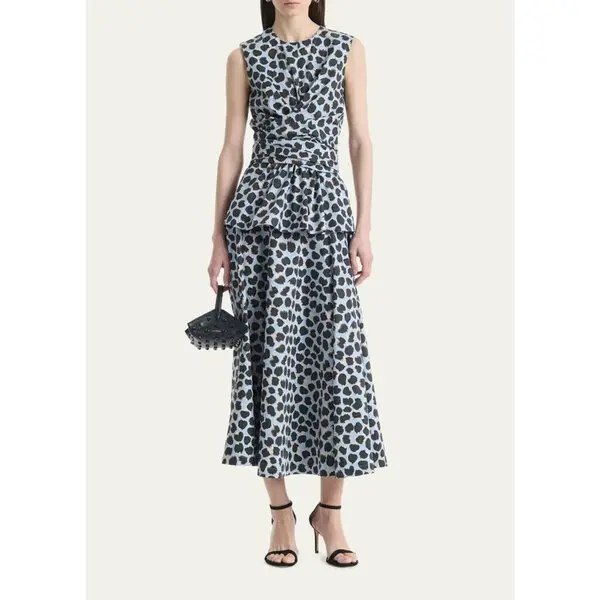 Altuzarra Varda Animal-print Midi Skirt