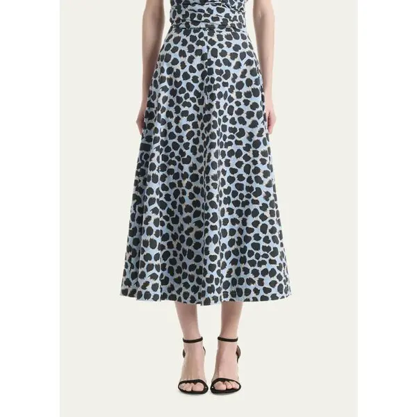 Altuzarra Varda Animal-print Midi Skirt