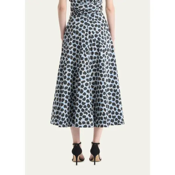 Altuzarra Varda Animal-print Midi Skirt