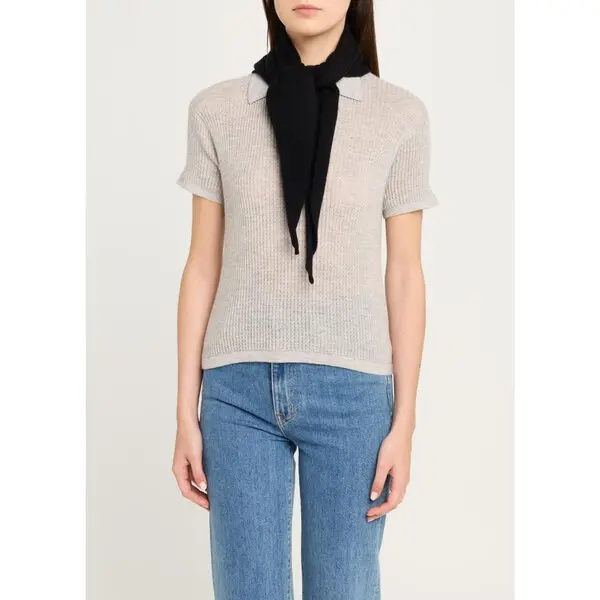 LISA YANG Florianne Cashmere Scarf - Black