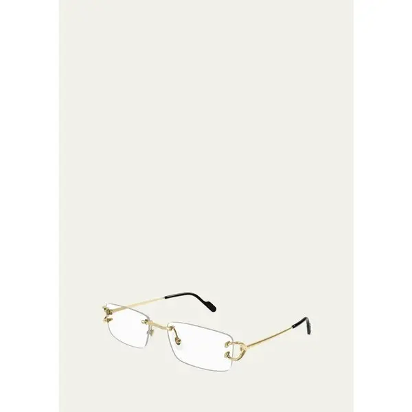 Cartier Rimless Metal Optical Glasses