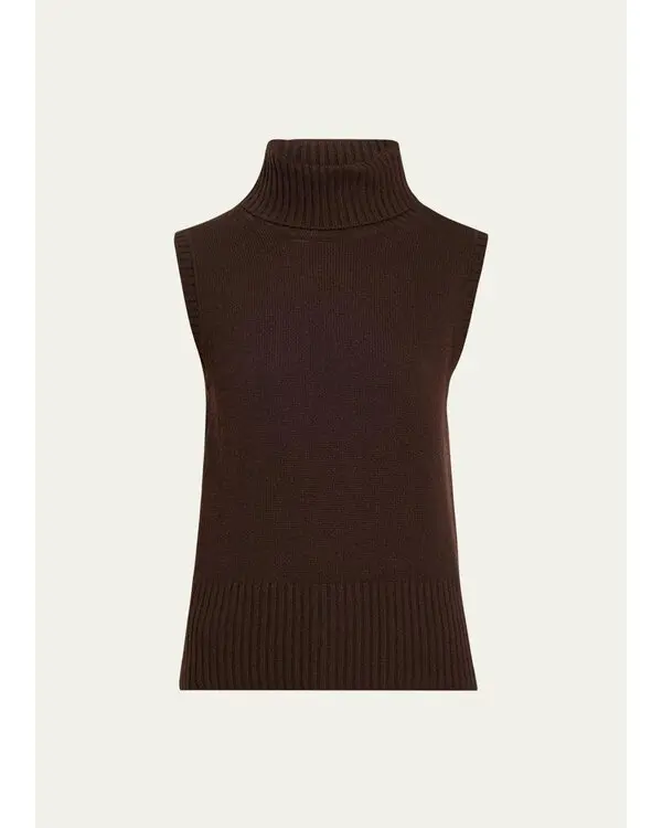 Veronica Beard Mazzy Cashmere Turtleneck Tank