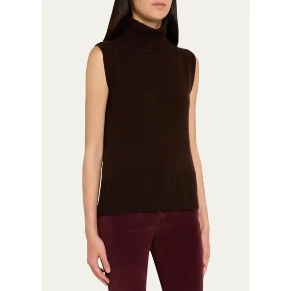 Veronica Beard Mazzy Cashmere Turtleneck Tank