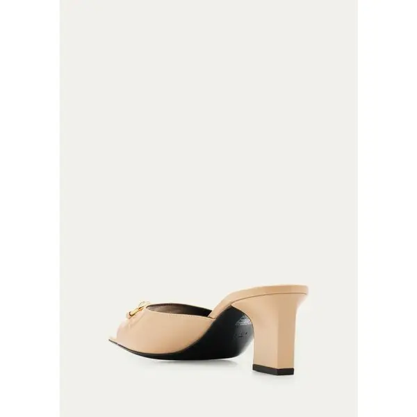Gucci 55mm Signora Leather Mules - Mole