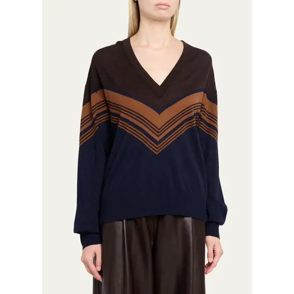 A.L.C. Nicole Chevron Wool Sweater