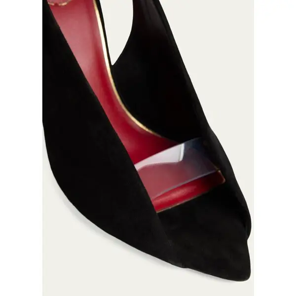 Valentino Garavani 85mm Suede Slingback Sandals