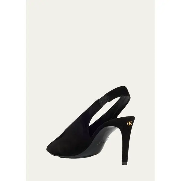 Valentino Garavani 85mm Suede Slingback Sandals