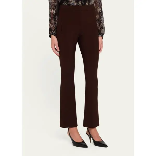 Veronica Beard Arte Virgin Wool-blend High-rise Slim-leg Pants