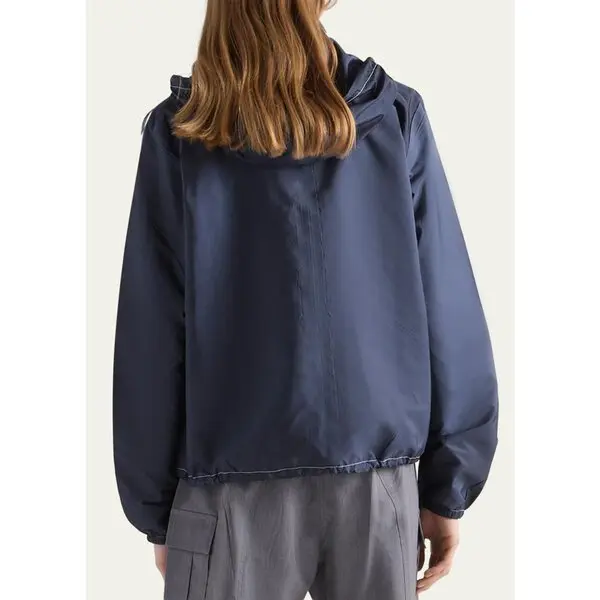 Prada Re-nylon Zip-up Jacket - Blue