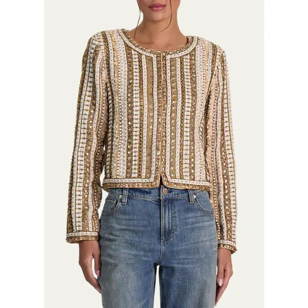 Alice + Olivia Kidman Embellished Jacket