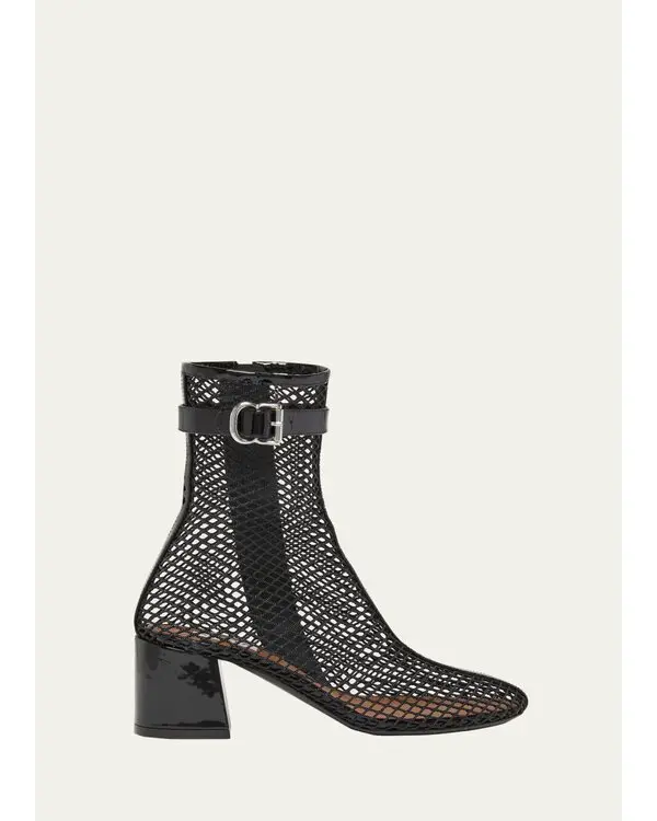 Alaïa 55mm Fishnet Ankle Booties