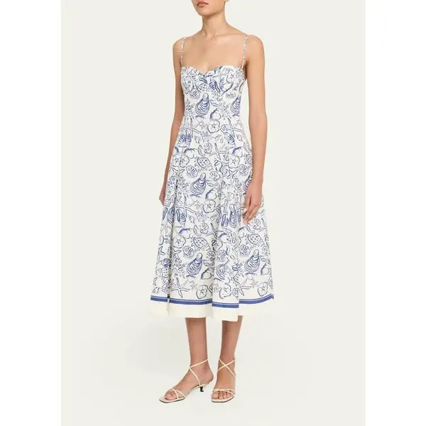 Simkhai Analise Bustier Midi Dress