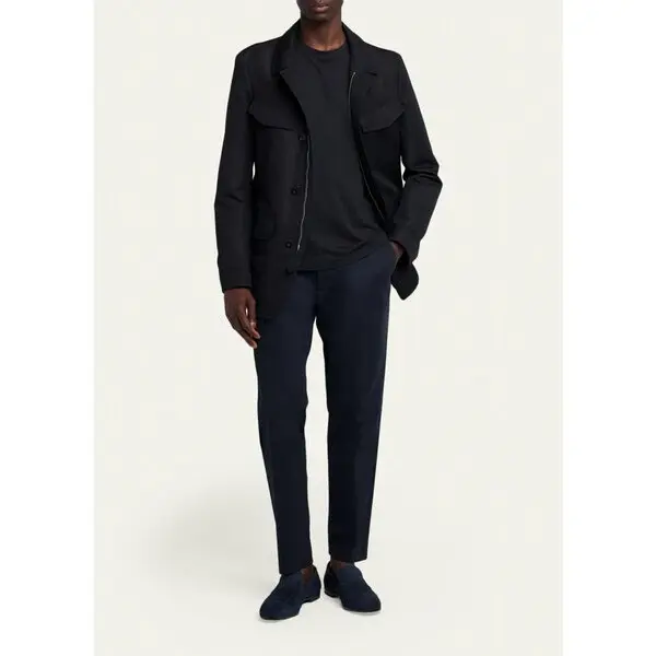 TOM FORD Sean Suede Penny Loafers - Black
