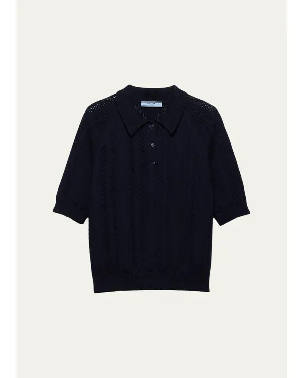 Prada Cotton Short-sleeve Polo Shirt