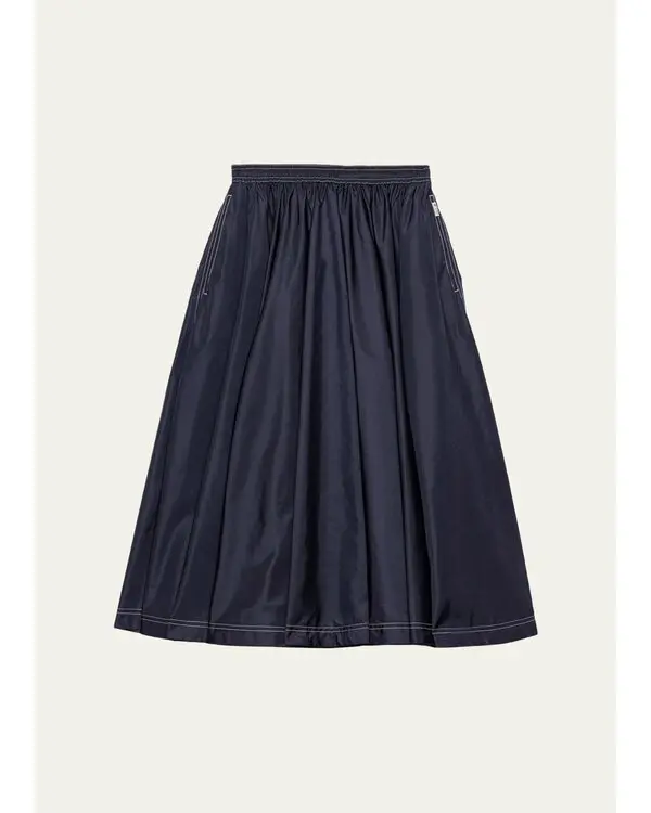 Prada Re-nylon Full Midi Skirt