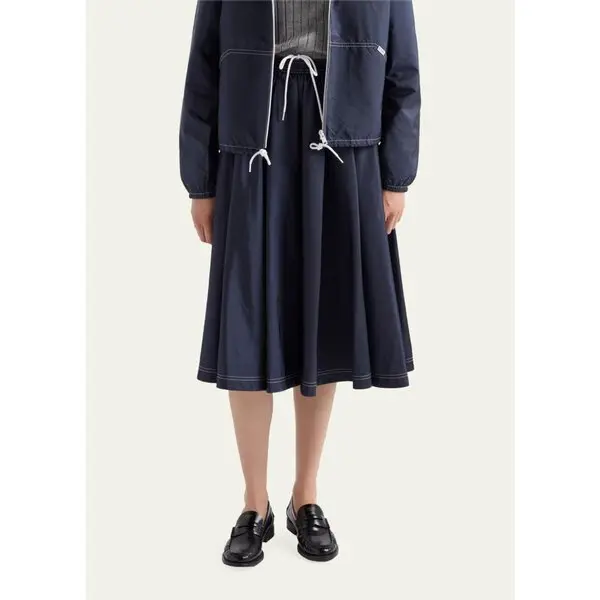 Prada Re-nylon Full Midi Skirt