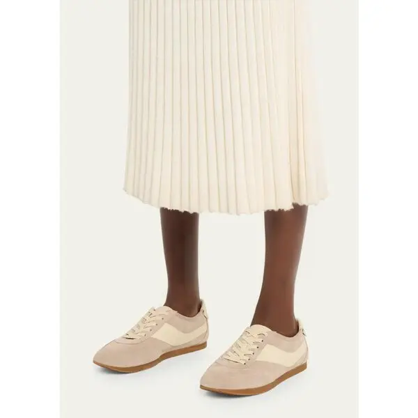 Vince La Runner Suede And Leather Runner Sneakers
