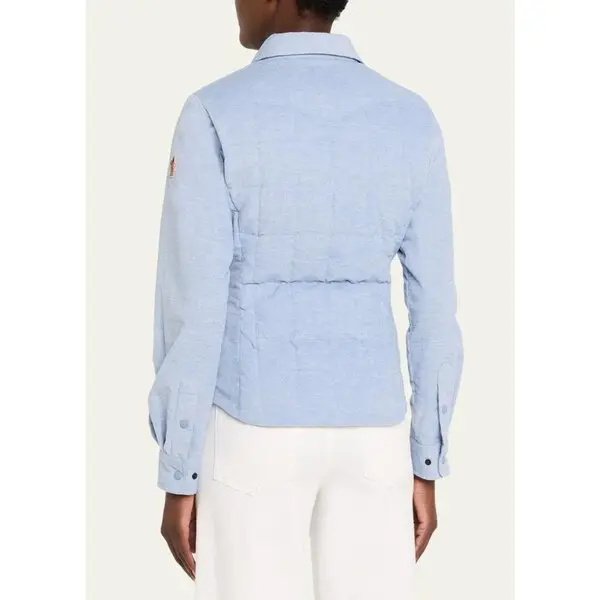 Moncler Nangy Corduroy Down Shirt Jacket
