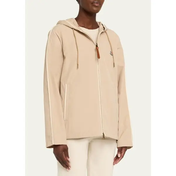 Moncler Sarracenia Hooded Jacket - Beige