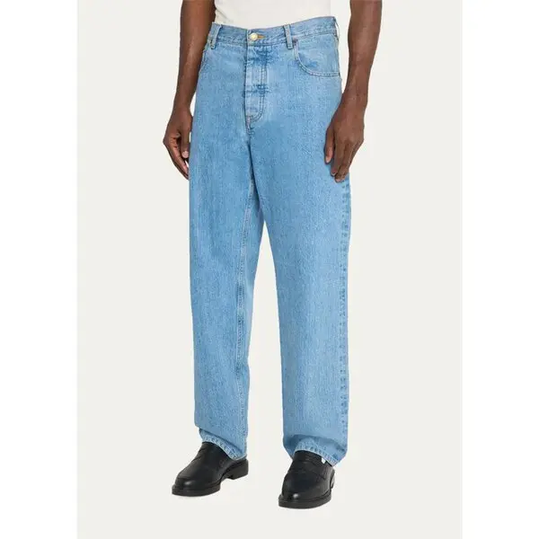 Thom Browne Washed Selvedge Denim Straight-leg Jeans
