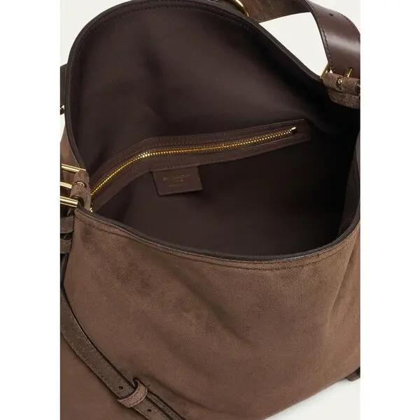 Givenchy Voyou Medium Slouchy Shoulder Bag In Suede