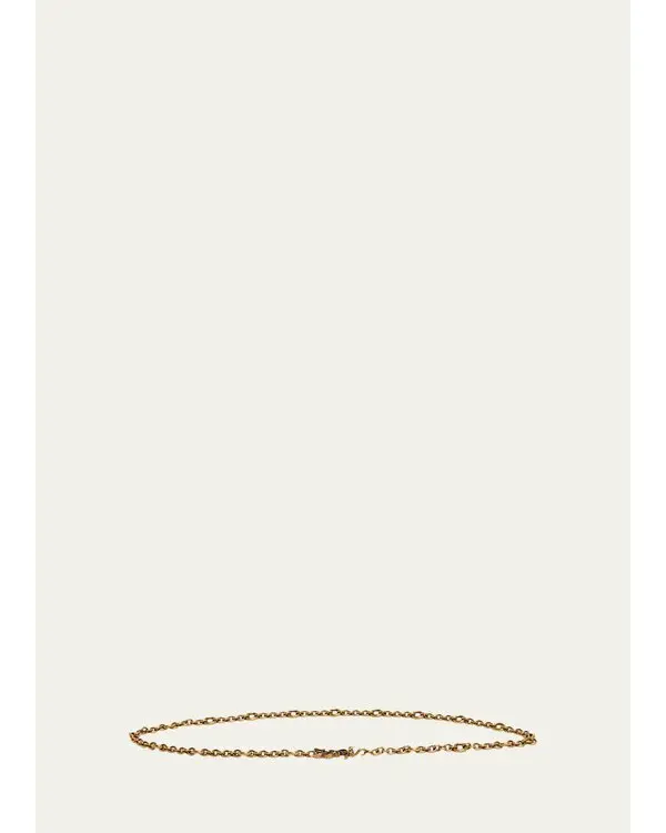 Saint Laurent Cassandre Chain Belt - Light Brown