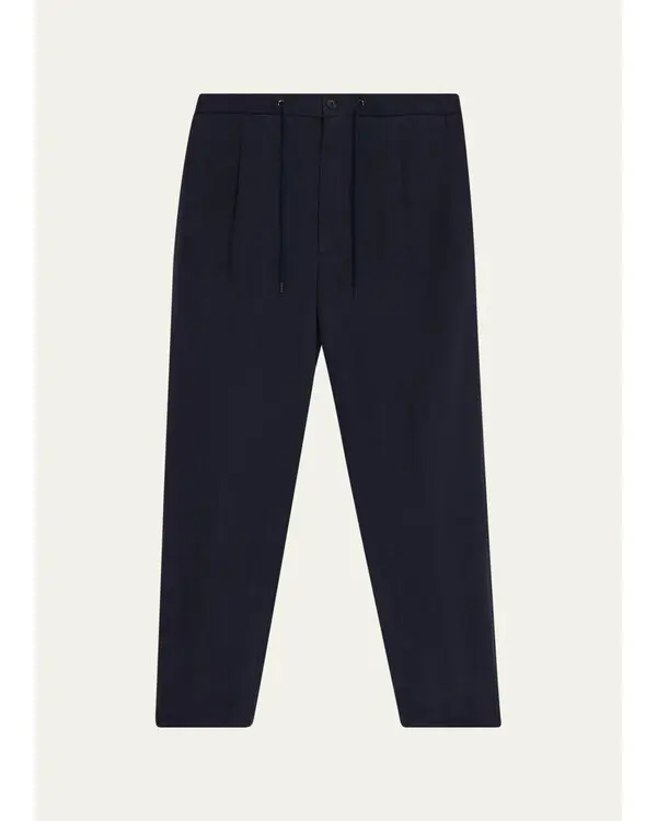 Giorgio Armani Single-pleat Linen Canvas Trousers