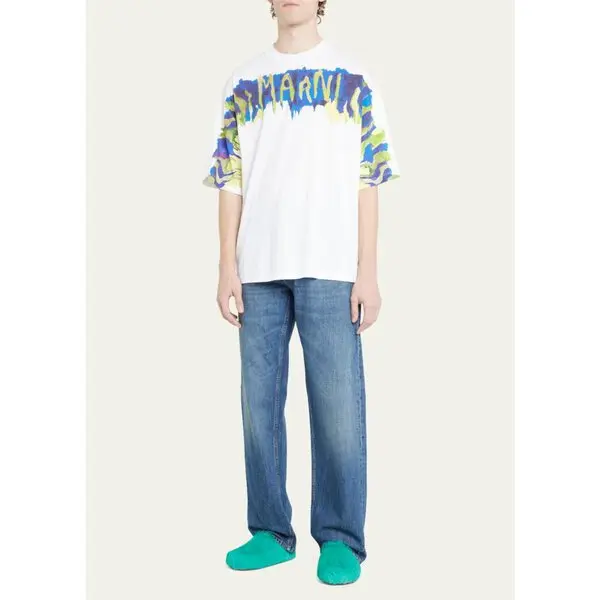 Marni Fussbett Calf Hair Sabot Mules - Iris/blue