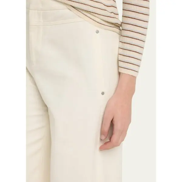 Vince Double-waistband Wide-leg Utility Pants