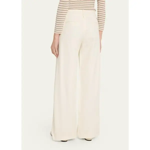 Vince Double-waistband Wide-leg Utility Pants