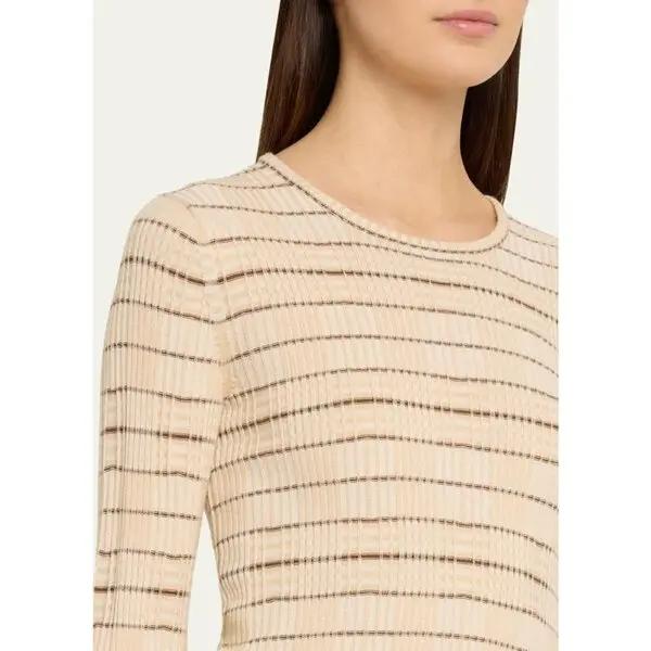 Vince Plaid Elbow-sleeve Sweater