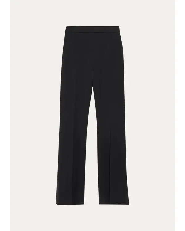 Veronica Beard Gracie Zip-back Bootcut Pants