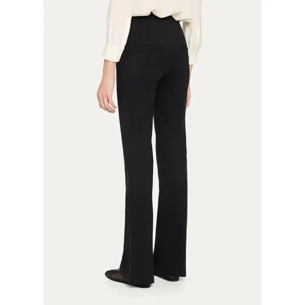 Veronica Beard Gracie Zip-back Bootcut Pants
