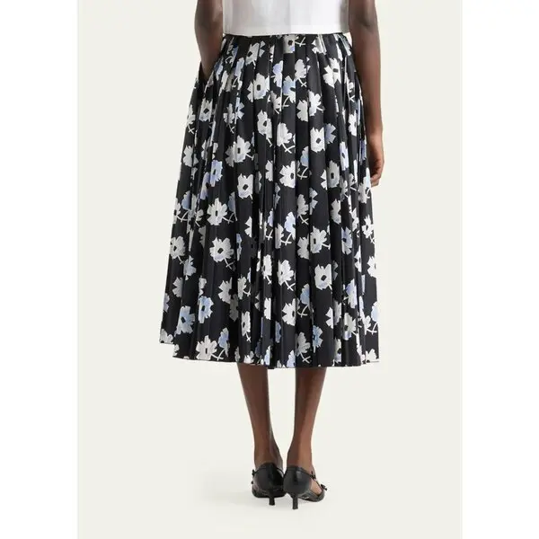 Prada Wildflower Cotton Midi Skirt