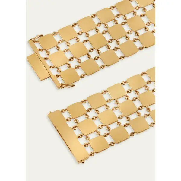 Ileana Makri 18k Gold Lattice Bracelet