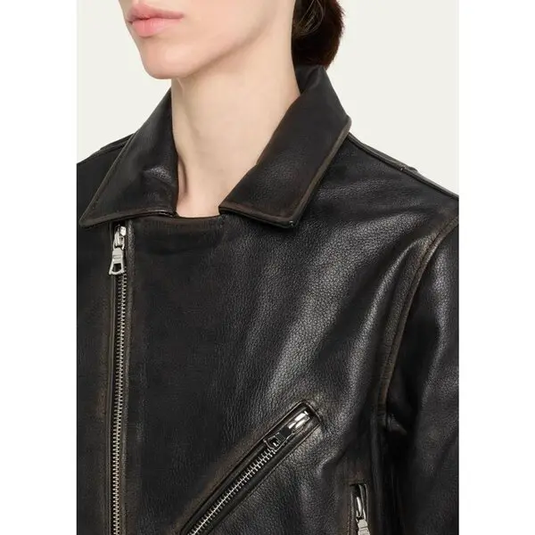 Officine Générale Coco Perfecto Leather Jacket