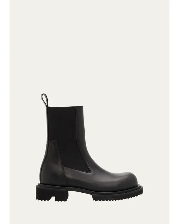 Rick Owens Beatle Gabe Leather Chelsea Boots - Black