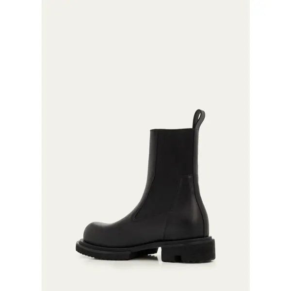 Rick Owens Beatle Gabe Leather Chelsea Boots - Black