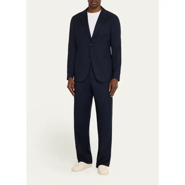 Giorgio Armani Cashmere Straight-leg Tailored Pants