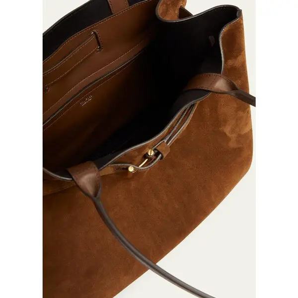 TOM FORD Audrey Large Tote Bag In Calfskin Suede
