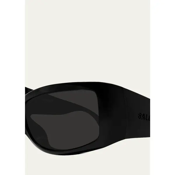 Balenciaga 66mm Wraparound Mask Sunglasses