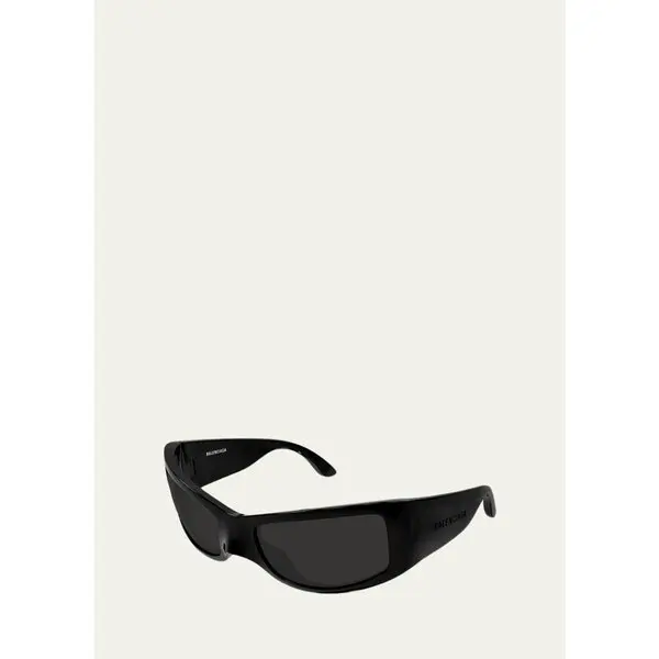 Balenciaga 66mm Wraparound Mask Sunglasses