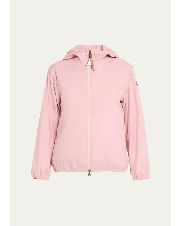 Moncler Fegeo Hooded Windbreaker Jacket - Pink