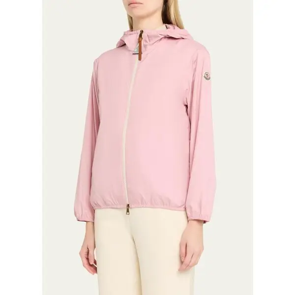 Moncler Fegeo Hooded Windbreaker Jacket - Pink