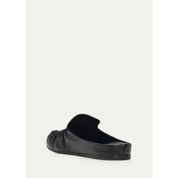 Prada Leather Moc-toe Mules