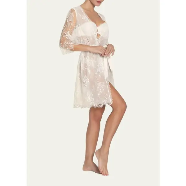 Lise Charmel Scalloped Floral Lace Robe
