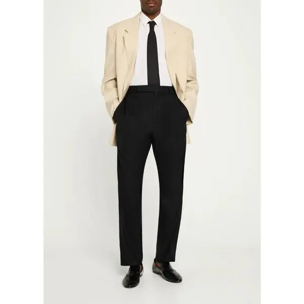 Saint Laurent Pleated Wool Trousers