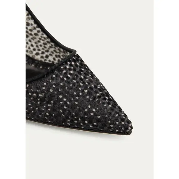 Manolo Blahnik 90mm Bbla Dot Mesh Pumps