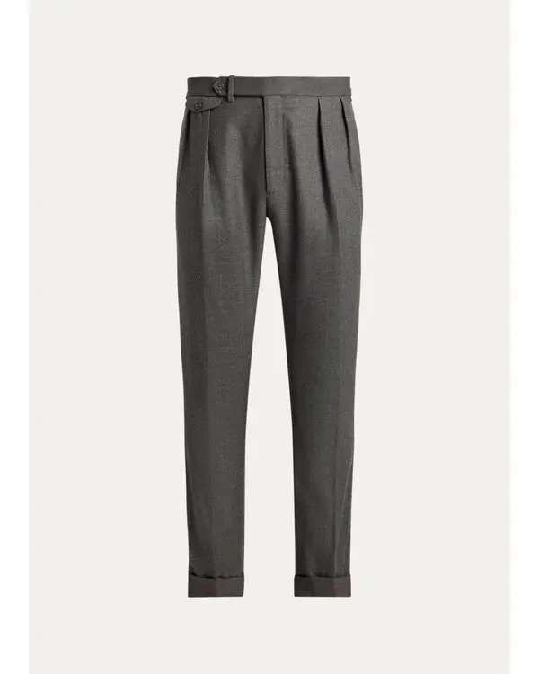 Ralph Lauren Purple Label Worsted Wool Flannel Trousers