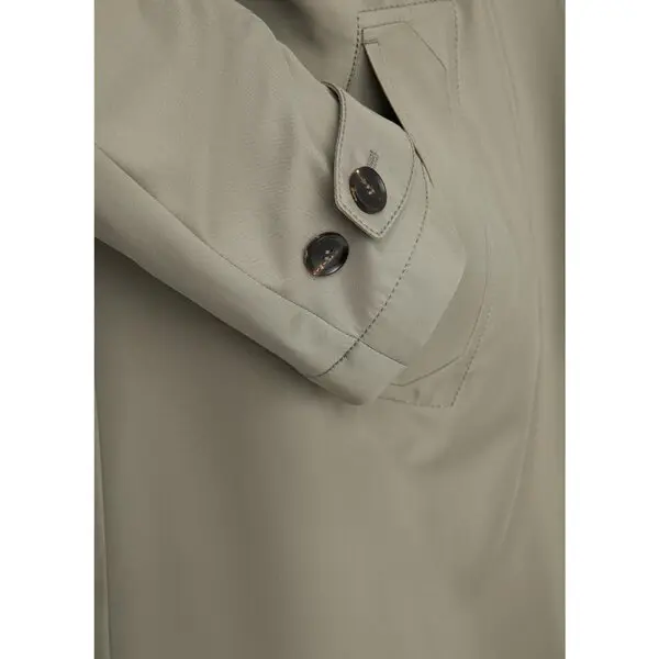 Brioni Silk Button-front Car Coat - Cloud